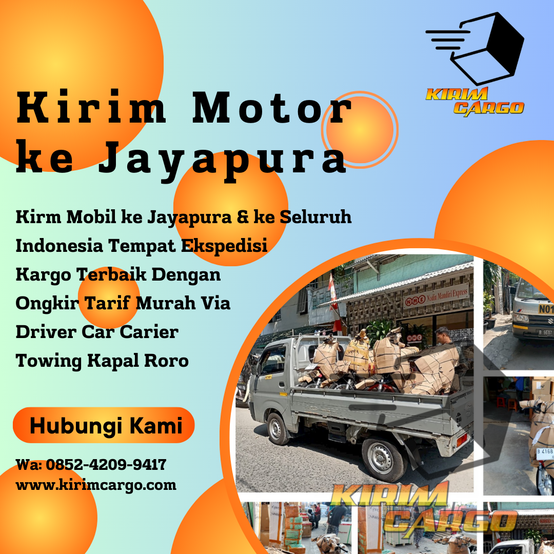 Jasa Kirim Motor Jayapura (Papua) | 085242099417